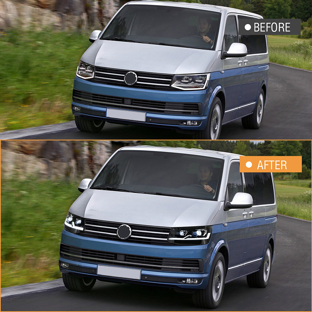 TT-ABC LED Headlights for 2014-2019 Volkswagen Multivan T6 HeadLamps A