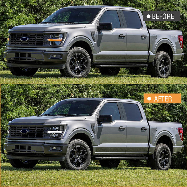 TT-ABC LED Headlights for 2024-2025 Ford F150 F-150 STX XLT XL Front L
