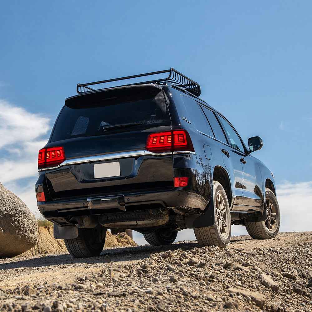 TT-ABC - For 2016-2020 Toyota Land Cruiser Led Tail Lights (Smoked/Red)