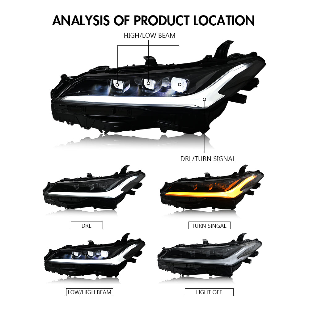 TT-ABC Customized Headlights for 2019-2022 Toyota Avalon All Models
