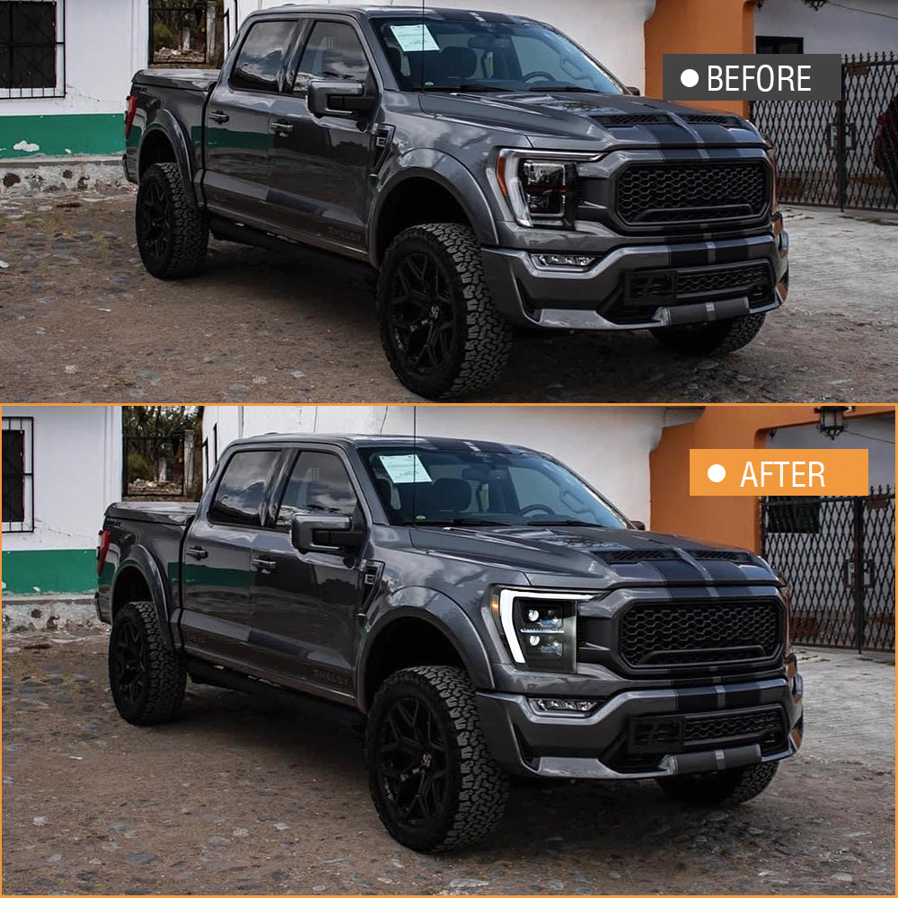 TT-ABC Full LED Headlights for 2021-2024 Ford F-150 F150 P702 14th Gen ...