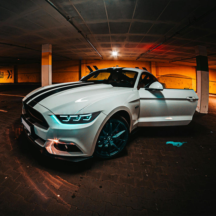 TT-ABC RGB Headlight For 2015-2017 Ford Mustang S550 Projector Front L